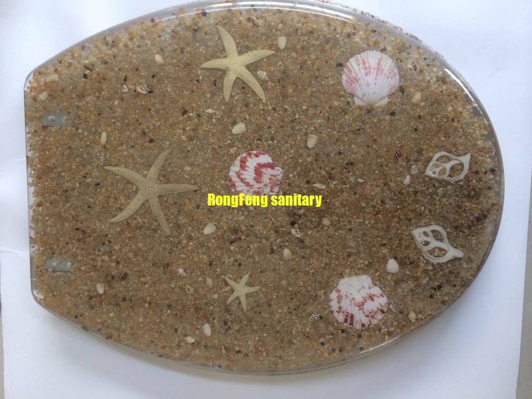 SAND SEA STAR   resin toilet seat,17'18'19'Uropean standard,USA stardard