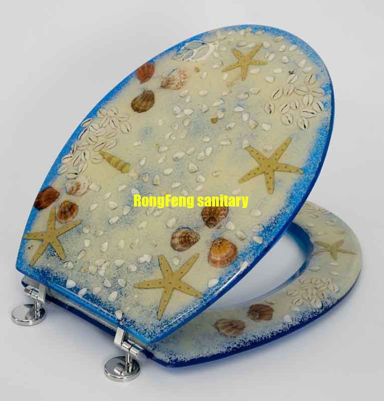 decorative clear polyresin toilet seat,color toilet seat,toilet,cover,MDF,PVC,PP,WOOD