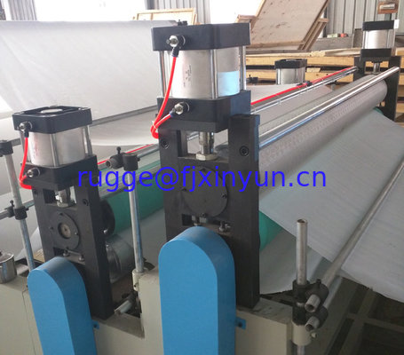 Semi automatic maxi roll paper and small bobbin paper slitting and rewinding machine