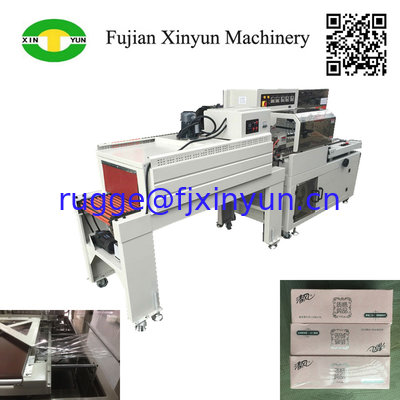 Automatic L shape multi boxes facial tissue paper shrink packing machine