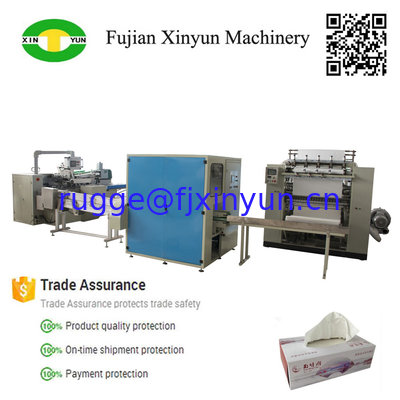 China Automatic facial tissue paper carton box packing machinery