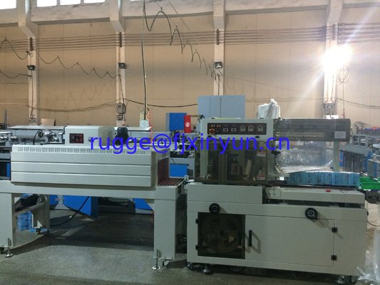 Automatic L shape multi boxes facial tissue paper shrink packing machine