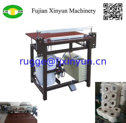 Low price semi automatic multi rolls toilet paper plastic bags sealing machine