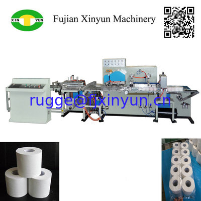 High speed automatic 4,6,8,10,12 rols toilet paper wrapping machine