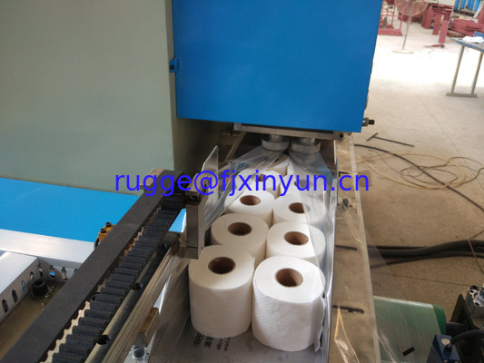 High speed automatic 4,6,8,10,12 rols toilet paper wrapping machine