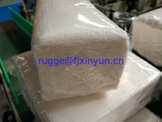 High speed two heads tissue paper bagging and sealing machine
