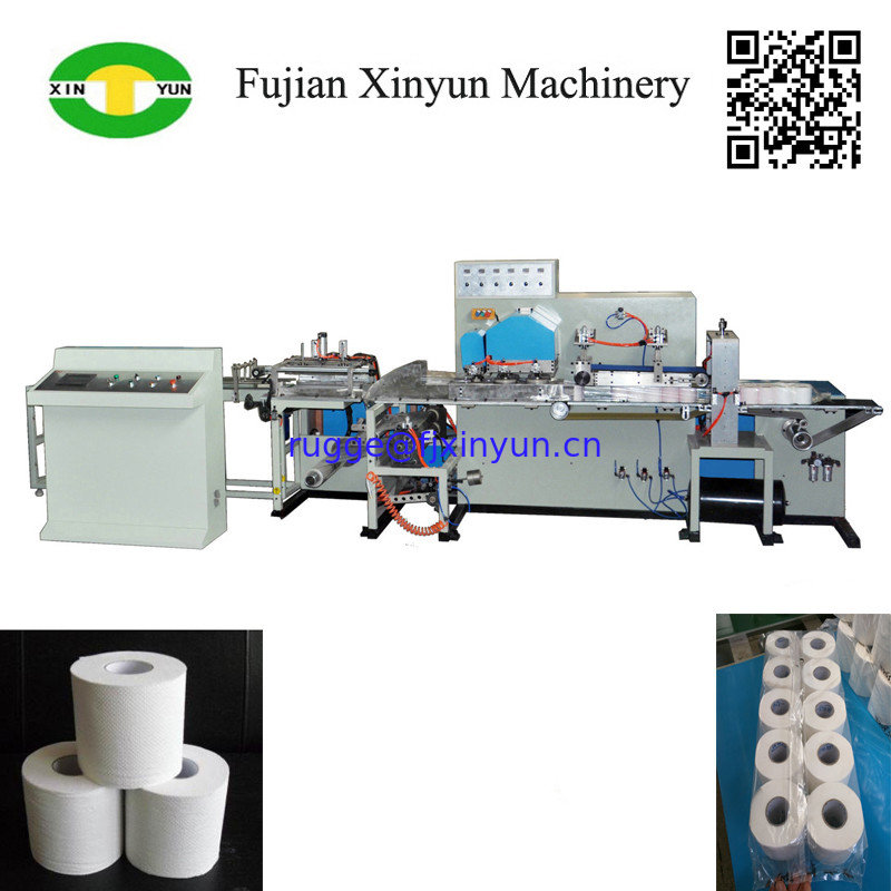 High speed automatic 4,6,8,10,12 rols toilet paper wrapping machine