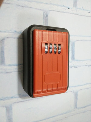Outdoor Push Button Wall Mounted Key Lock Box For Door High Security