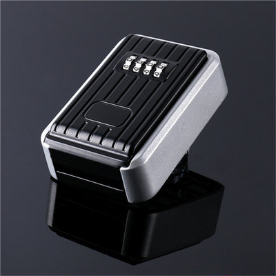 Outdoor 4 Digital Key Lock Box , Waterproof Cover Wall Key Safe Box for Home