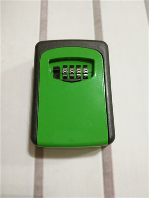 Green Waterproof Door Key Lock Box Padlock Key Safe for Real Estate Aluminum Alloy