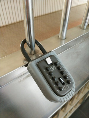 High Security Portable Push Button Lock Box Crack Adjustable Password