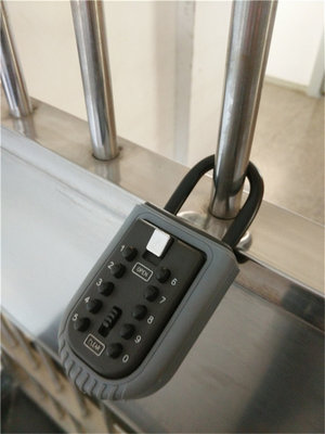 Portable Key Storage Box Push Button Combination Lock for Multiple Keys
