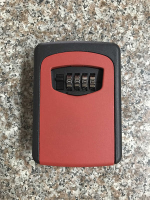 Zinc / Aluminum Alloy Keyless Door Key Lock Box Key Storage Box With 4 Digit Combination