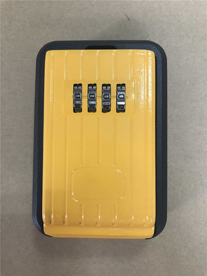 Yellow Large Outside Key Safe Box Digit Dialing Combination for Realtors