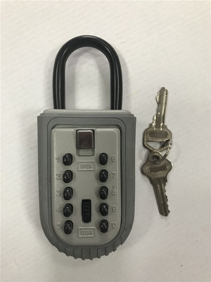 10 Digit Push Button Code Portable Key Lock Box , Internal 70*53*12 mm