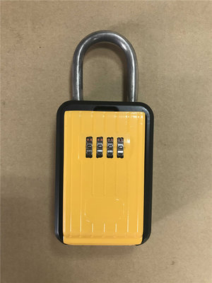 Portable Type Car Key Lock Box , Car Key Safe Lock Boxes in Yellow