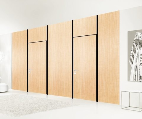 Aluminum frame Single leaf aluminum plain bedroom interior doors