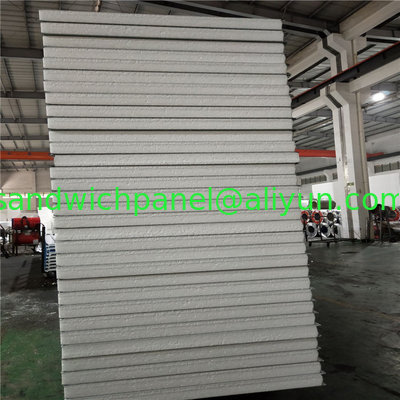 white color sheet 0.326 insulated eps sandwich panel 11900x1150x75mm for office