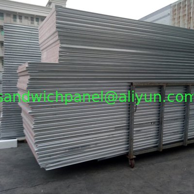 light weight fireproof 50mm TPS sandwich panel  with grey white surface for prefabricated house