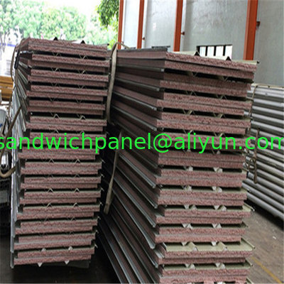 0.326mm corrugated steel sheet TPS sandwich roof panel for building roofing