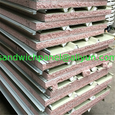 corrugated roofing 0.326mm steel sheet 50mm TPS sandwich roof panel for worker camp