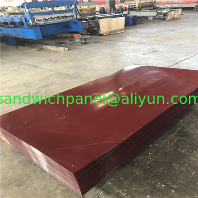 HF-009 iron oxide red color corrugated roofing sheets with the thickness 0.15-1.2mm