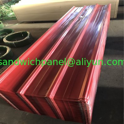 HF-003 bordeaux color corrugated roofing sheet with the thickness 0.15-1.2mm
