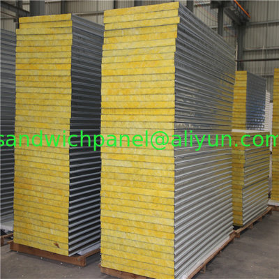 worker construction site mobile home ceiling glass wool sandwich panel 960 x50mm