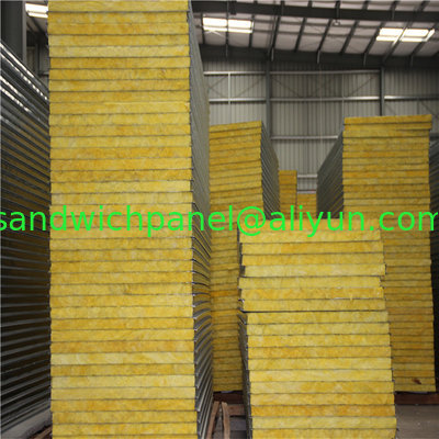 hotel use and 50mm greywhite sandwich panel material prefab glass wool sandwich panel house