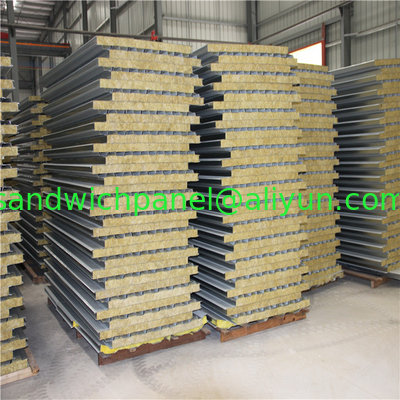 prefabricated fireproof rockwool sandwich panel house for labor camp