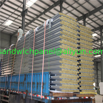 20 years fireproof rock wool aluminum sandwich panel use as container house