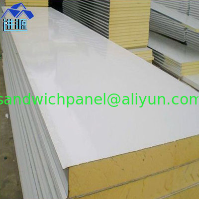 insulated grey white 0.426mm double steel polyurethane foam cold room sandwich panel