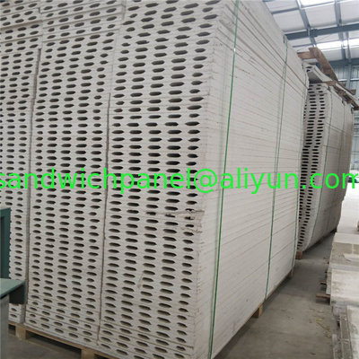 strong 50mm hollow core grey white MGO sandwich panel with 0.326mm for container house