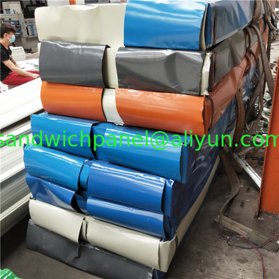 27tons 0.376mm grey steel color roof sheets with pacakge deliveried by a 20ft container