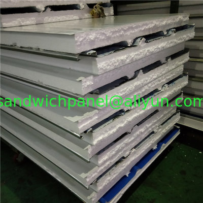 0.426mm insulated 75mm staineless steel eps sandwich roof panel for living house