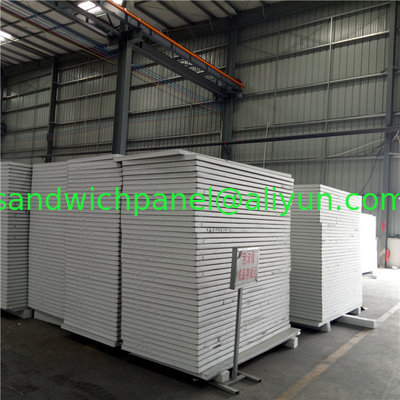 50mm smooth surface 0.376mm eps sandwich wall panel for prefab house