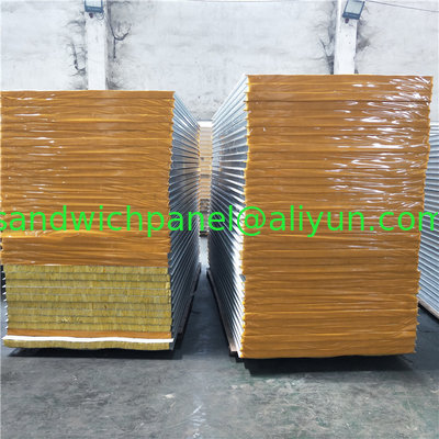construction real estate rock wool sandwich panel with film with film 3000x1150x50mm