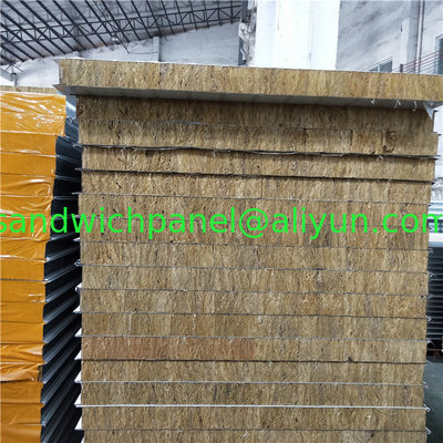 insulated 50mm rock wool sandwich panel with 0.326mm instead of pvc ceiling panels