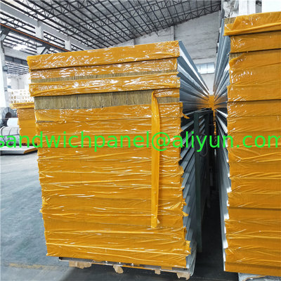 75mm double steel rock wool sandwich panel with 60minutes fire resist