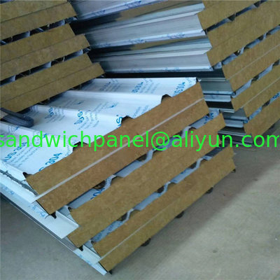 A grade fire rating stainless steel rock wool sandwich panels for wall and roof
