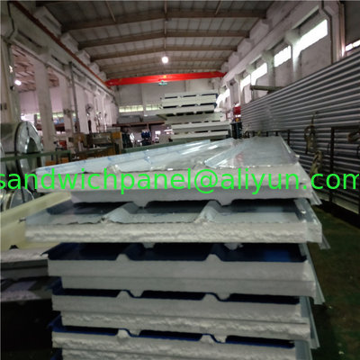 1050-75-0.426mm aluminum waterproof EPS sandwich roof panel for prefabricated building