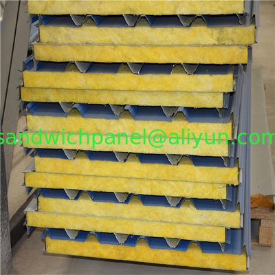 2017 new design sandwich panel prefabricated house 50mm glass wool roof tile
