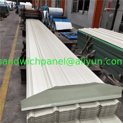 ivory white pre painted metal roofing sheet 3000-840-0.426mm for warehouse