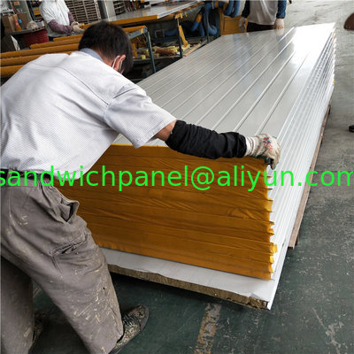 11800meters greywhite heat insulation rock wool sandwich wall boards 1150-50-0.376mm