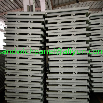 2017 new design 30mm silver paper eps roof sandwich panel 840-30-0.526mm for prefab house