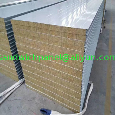 50mm grey white z-lock rock wool sandwich panel with 0.426mm for construction building