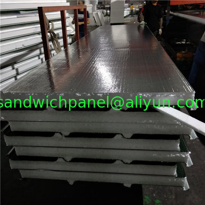 overlap eps silver paper eps z-lock sandwich roof panel 1050-75-0.426mm grass steel sheet up