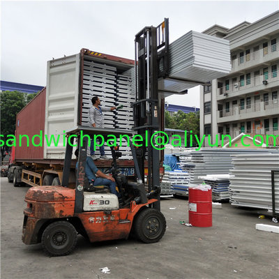 3.5m prefab home materials waterproof eps sandwich roof panels 1050-50-0.376mm