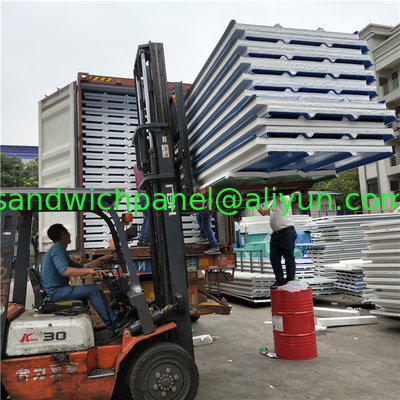 3.5m prefab home materials waterproof eps sandwich roof panels 1050-50-0.376mm