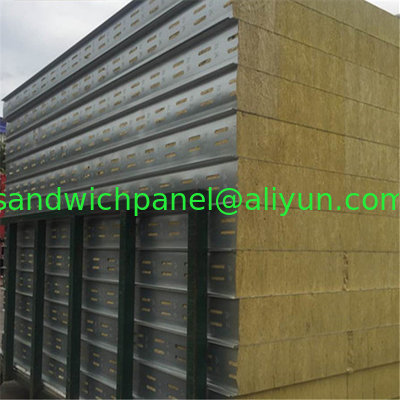100mm rock wool sandwich panel use as industrial kiln board resistant fire more than 150 minutes